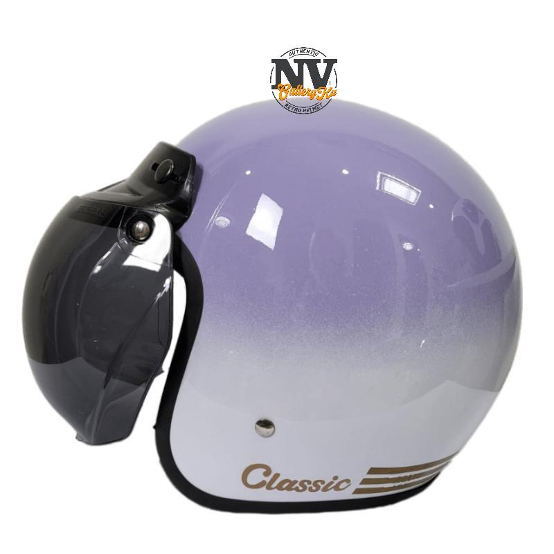 Jual HELM BOGO CLASSIC DEWASA RETRO VINTAGE HALF FACE PRIA WANITA HIJAB ...