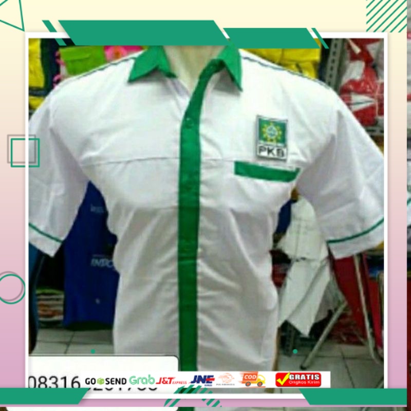 Jual KAOS PARTAI ORGANISASI PDH KEREN /kemeja partai PKB kemeja PKB ...