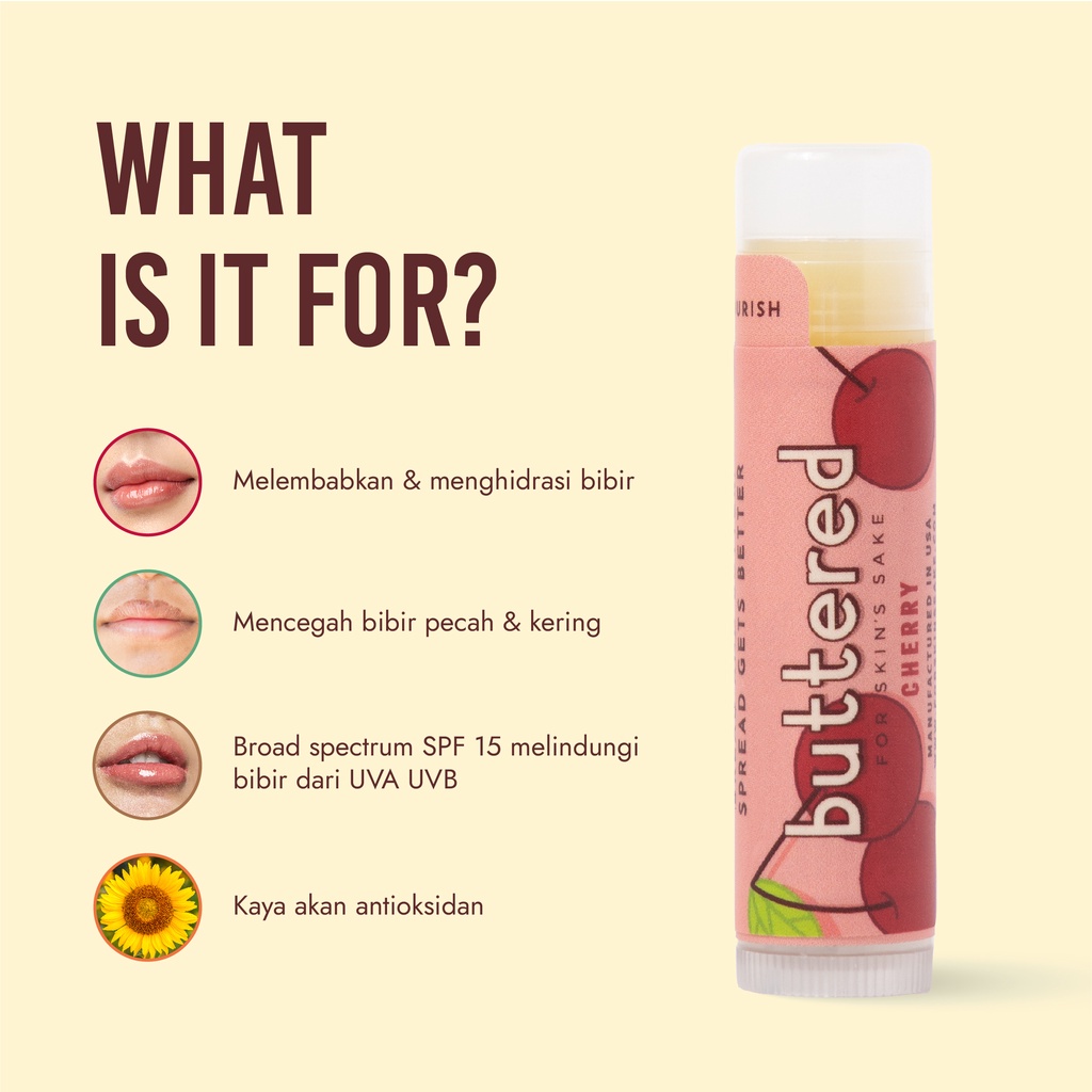 Jual Buttered Premium Lip Balm SPF 15 - 1200 Poin GM | Shopee Indonesia