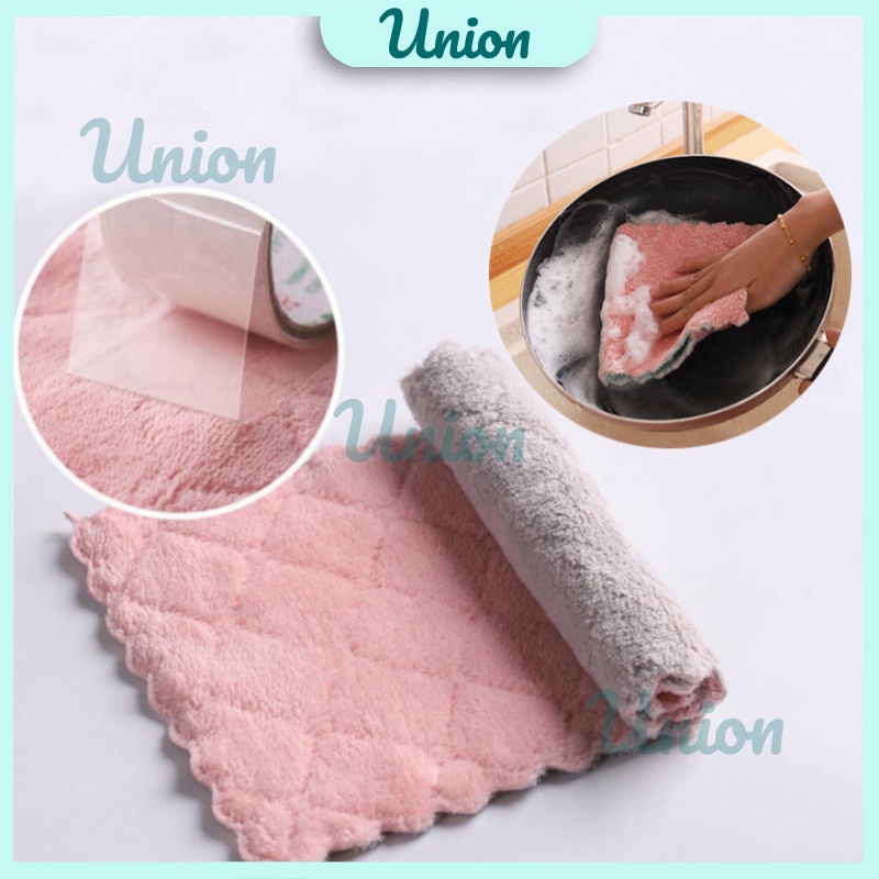 Jual Union-Kain Lap Microfiber Serbaguna Serap Air/Kain Lap Piring Anti ...