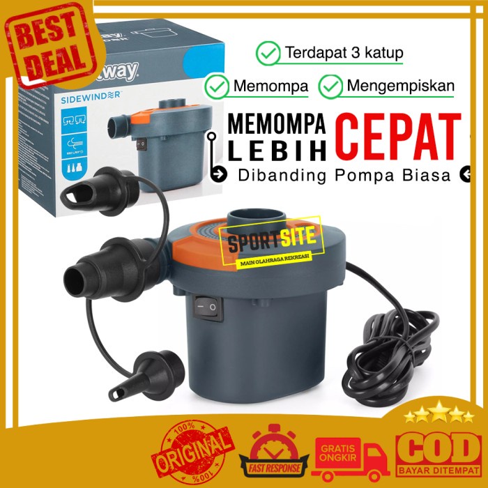 Jual Bestway Electric Pump Listrik Elektrik Pompa Angin Kasur Kolam | Shopee Indonesia