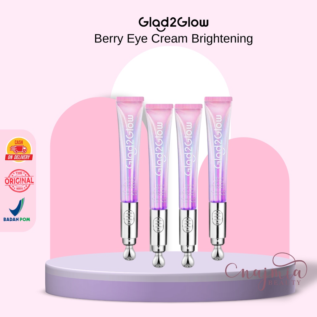 Jual NAJMIA Glad2Glow Berry Eye Cream Brightening Eye Serum 15g Krim ...