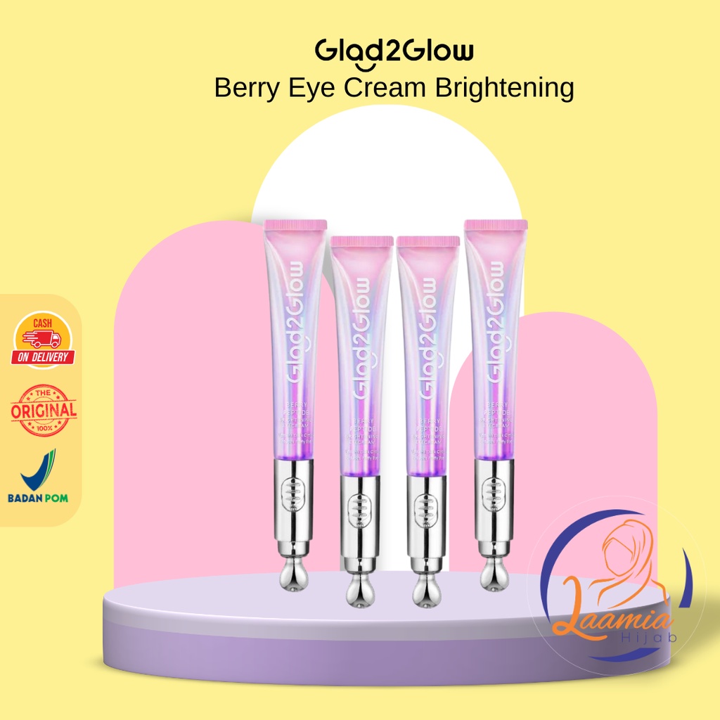 Jual Glad2Glow Berry Eye Cream Brightening Eye Serum 15G Krim Mata ...