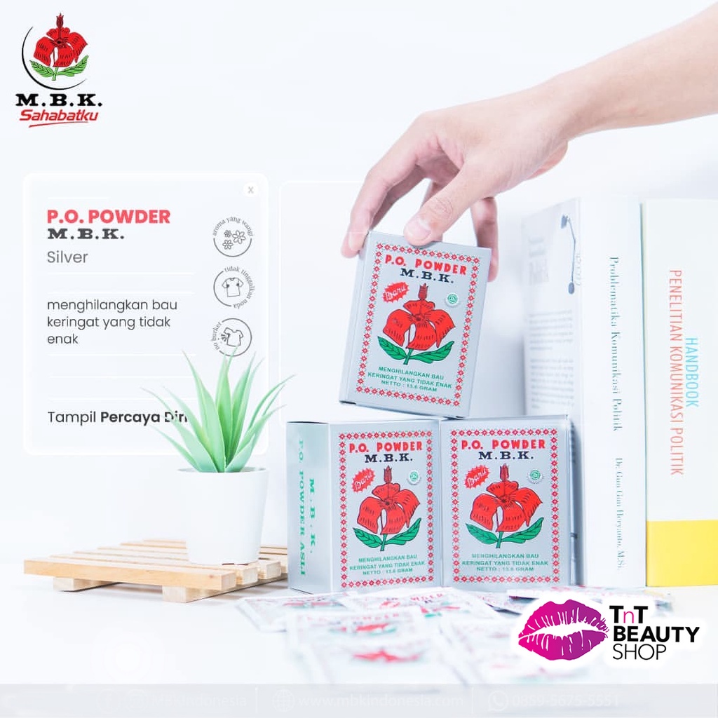 Jual MBK Powder Sachet Putih dan Silver 13.6g Deodorant Powder ...