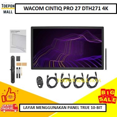 Jual Wacom Cintiq Pro 27 DTH271 4K UHD 120Hz - DTH 271 - wacom one display - With Ergostand ...
