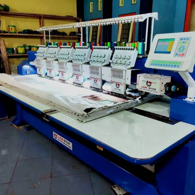 Jual Mesin Bordir komputer 6 head LION STAR bukan AZURA Garansi ...