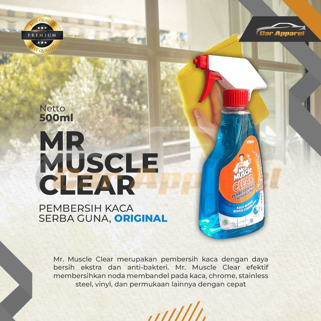 Jual Cairan Pengkilap Kaca Mr. Muscle Clear Spray 500ml Pembersih Kaca ...