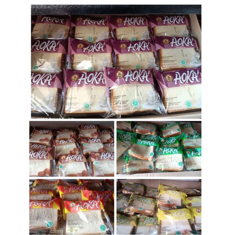 Jual ROTI AOKA PANGGANG ROTI TAWAR SELAI 1 DUS isi 60 PCS ORIGINAL ...