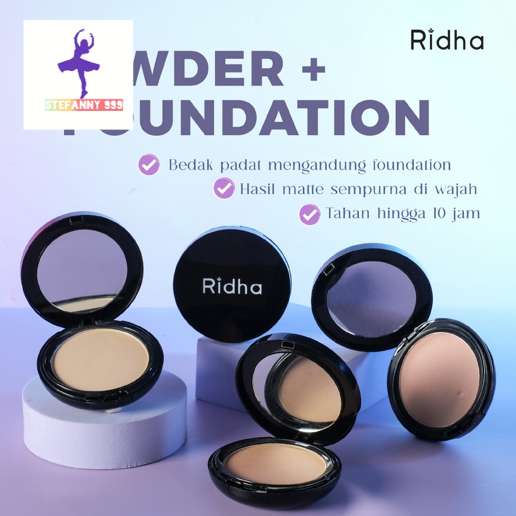 Jual RIDHA Foundation Powder (2in1) | Shopee Indonesia