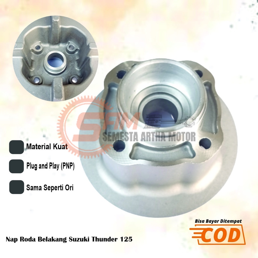 Jual Nap Gear Roda Suzuki Thunder 125 Hub Gear Belakang Motor Universal ...