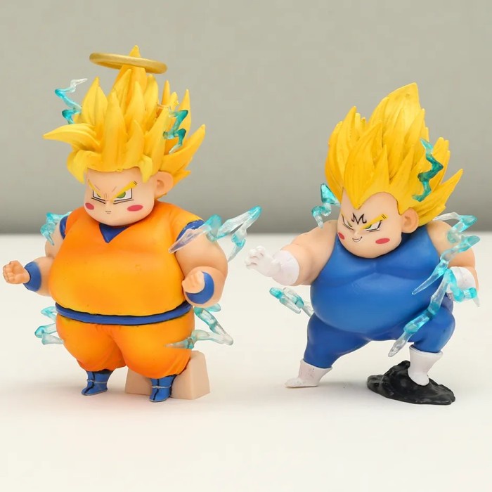 Jual DragonBall Super Dragon Ball Fat Vegeta Goku Chibi Figure | Shopee ...