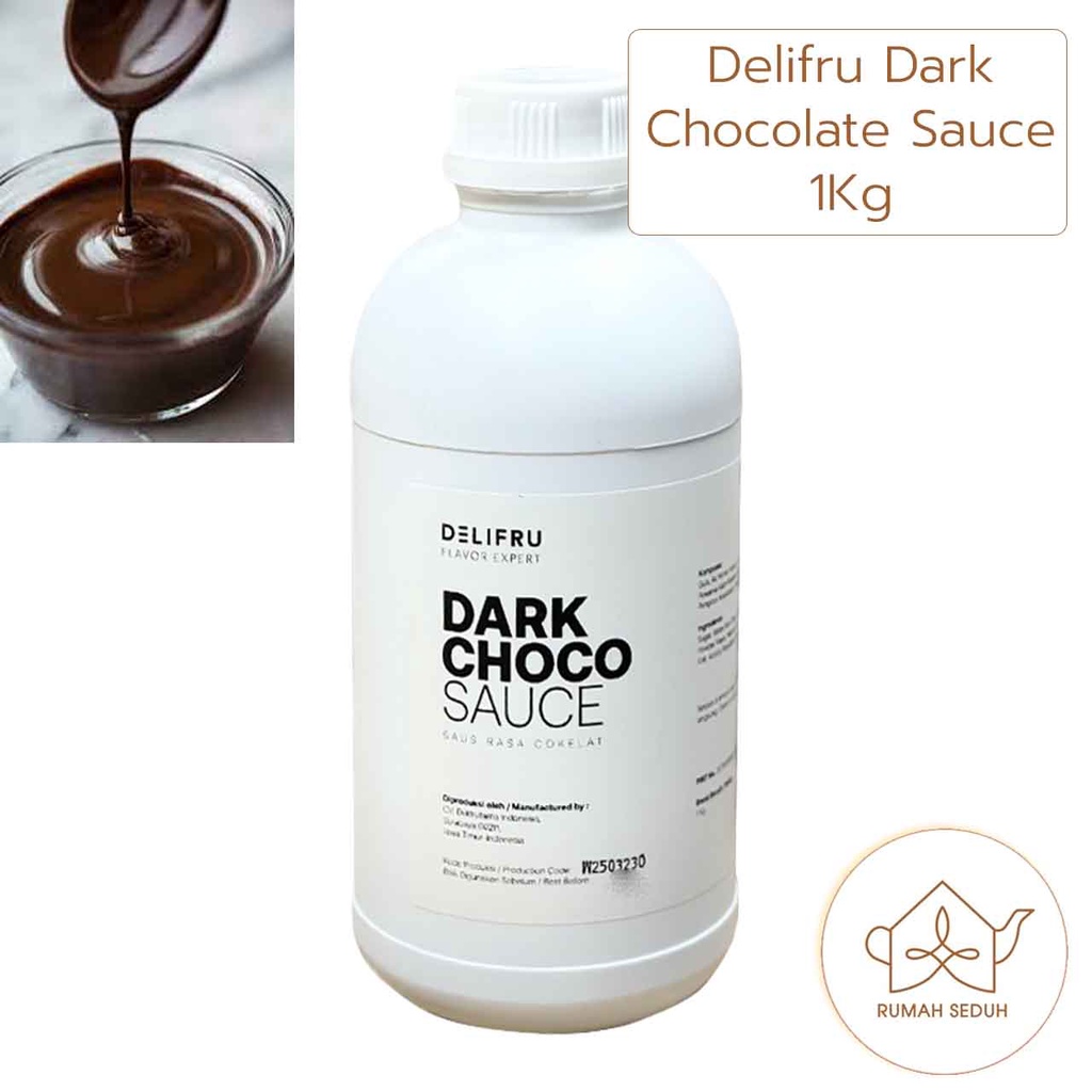Jual Delifru 1Kg - Dark Chocolate Sauce - Saos Cokelat untuk Topping ...