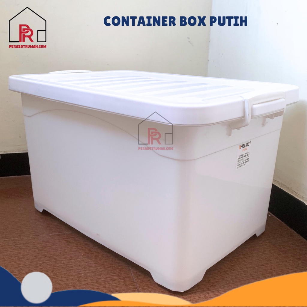 Jual Container Full Putih 60L / Box Roda / Kotak penyimpanan besar ...
