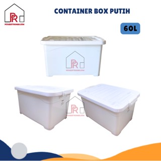 Jual Container Full Putih 60L / Box Roda / Kotak penyimpanan besar ...