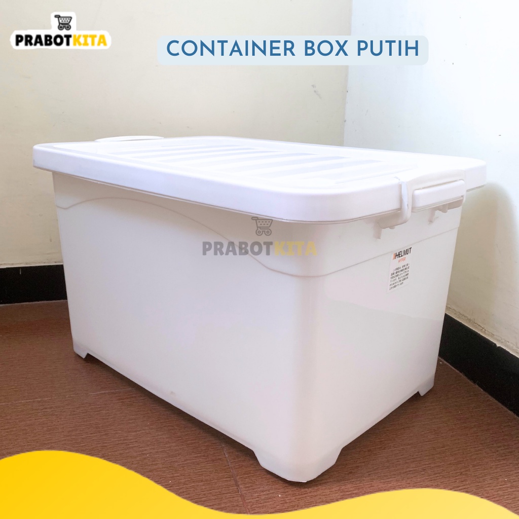 Jual Container Full Putih 60L / Box Roda / Kotak penyimpanan besar ...