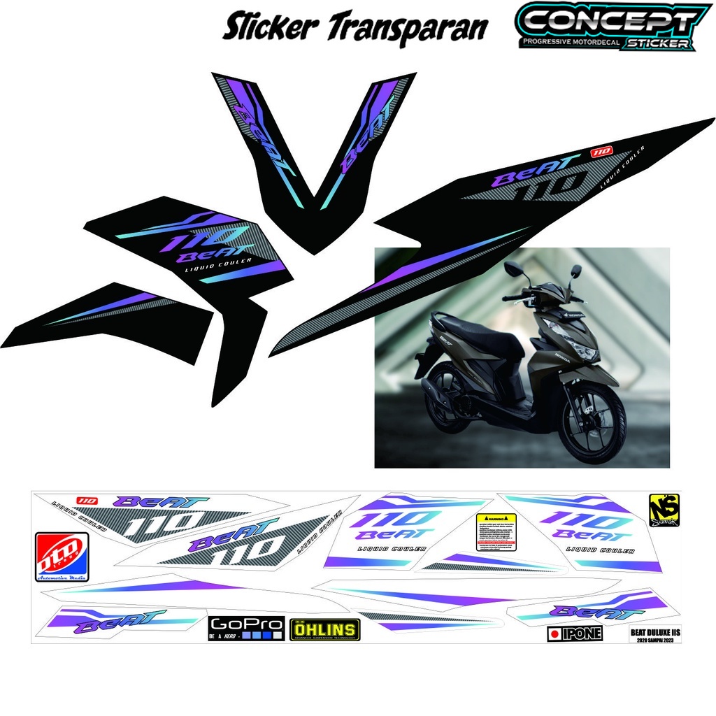 Jual STICKER TRANSPARAN STRIPING BEAT 2020 2021 2023 LIST STICKER ...