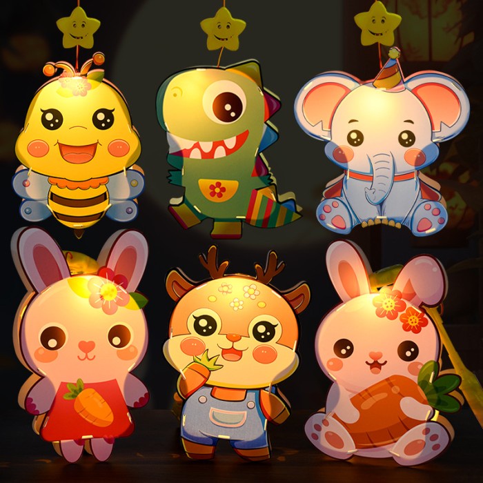 Jual [LOGU] Lantern DIY kartun anak musik, Mainan lampion lampu ...