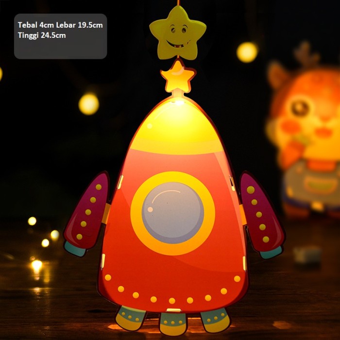 Jual [LOGU] Lantern DIY kartun anak musik, Mainan lampion lampu ...