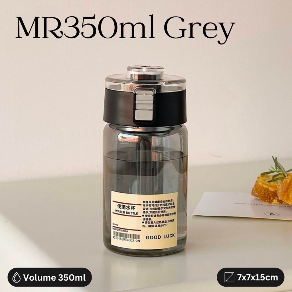 Jual Either.id - Botol Minum Aesthetic Transparan Bening Estetik Botol ...