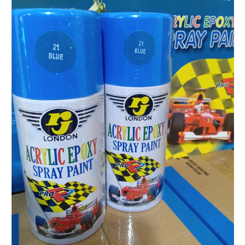 Jual Pilox Pilok Cat Semprot RJ London 300cc - 21 Blue / Biru Muda ...