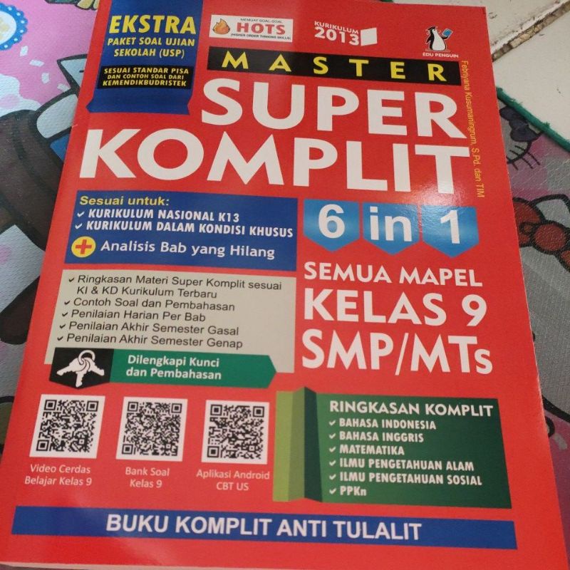 Jual Buku Master Super Komplit 6 In 1 Semua Mapel Kelas 9 Smp Mts