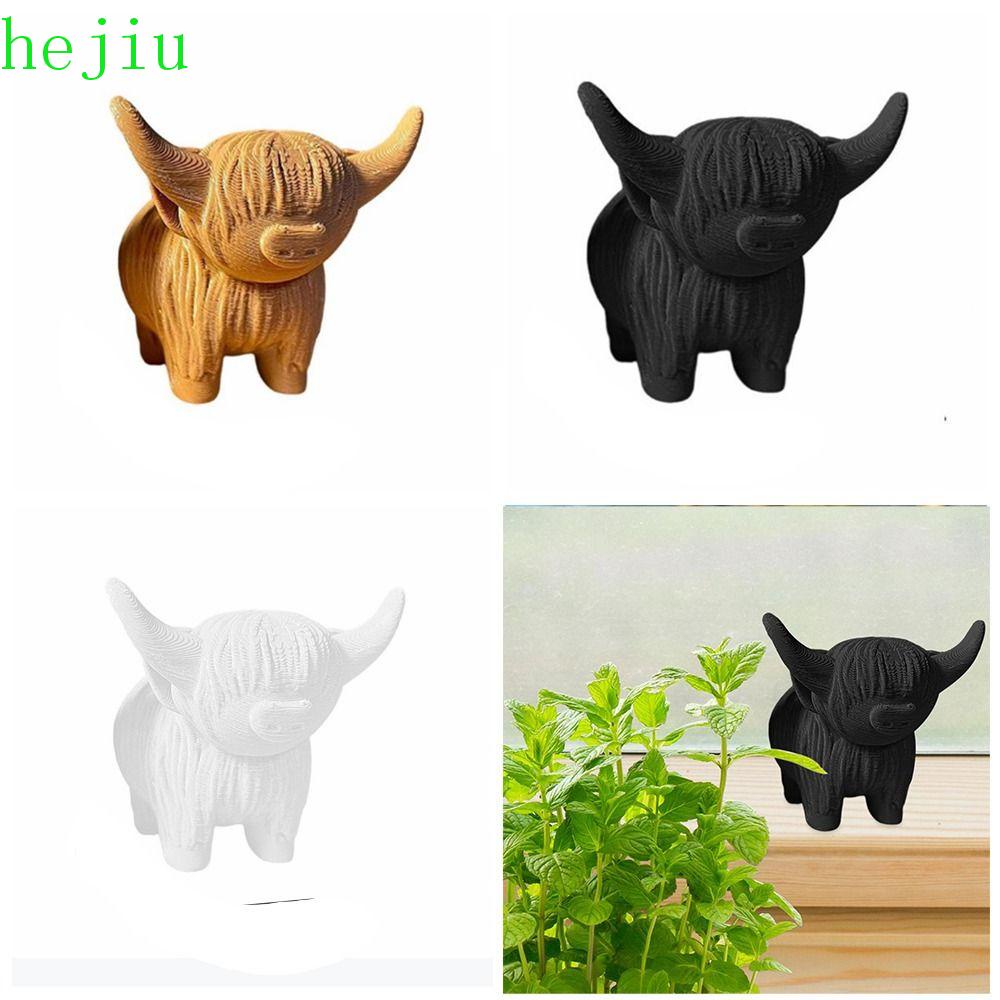 Jual Patung Sapi Hejiu, Ornamen Sapi Dataran Tinggi Lucu Plastik ...