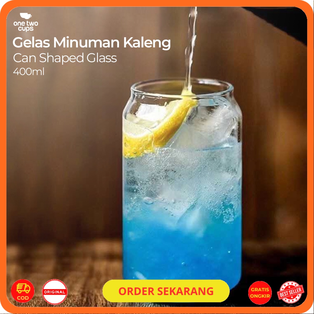 Jual Gelas Minum Kaleng Bahan Berkualitas Can Shape Glass 400ml ...