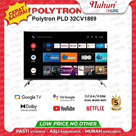 Jual POLYTRON SMART LITE DIGITAL TV 32″ PLD 32CV1869 | Shopee Indonesia