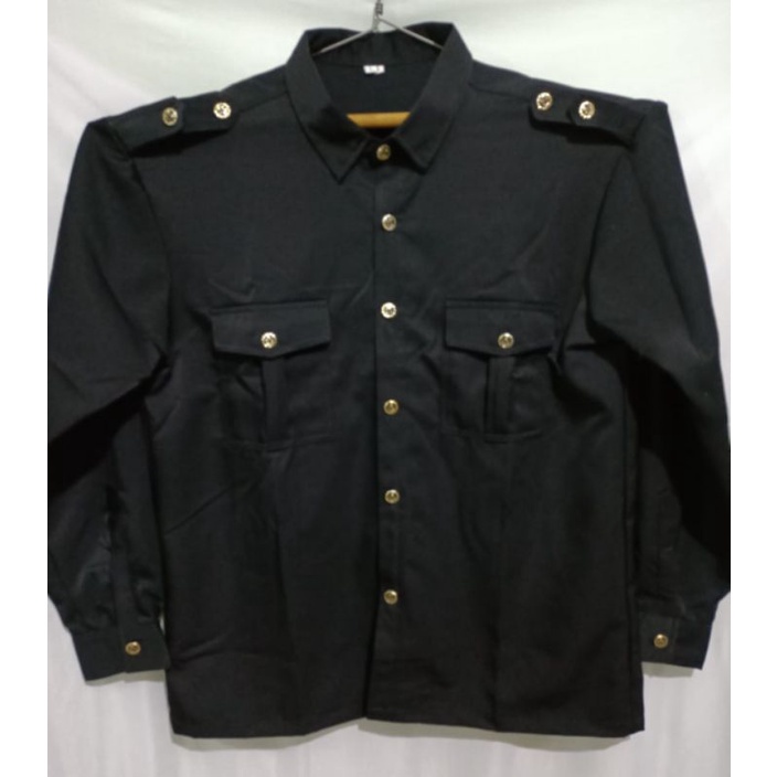 Jual Mssashop Baju Safari Security warna hitam seragam sopir driver ... Jual Mssashop Baju Safari Security warna hitam seragam sopir driver ...