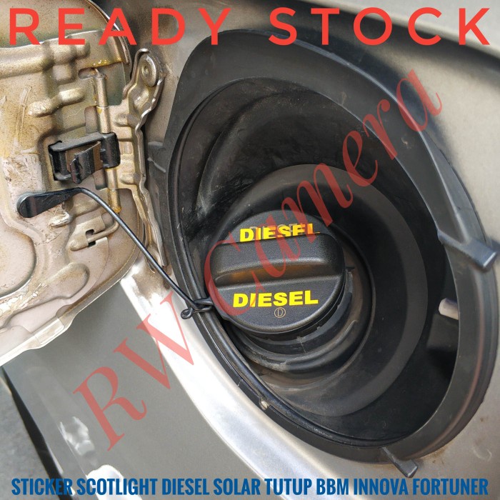 Jual Sticker Scotlight DIESEL Tutup Tangki BBM Solar Innova Reborn ...