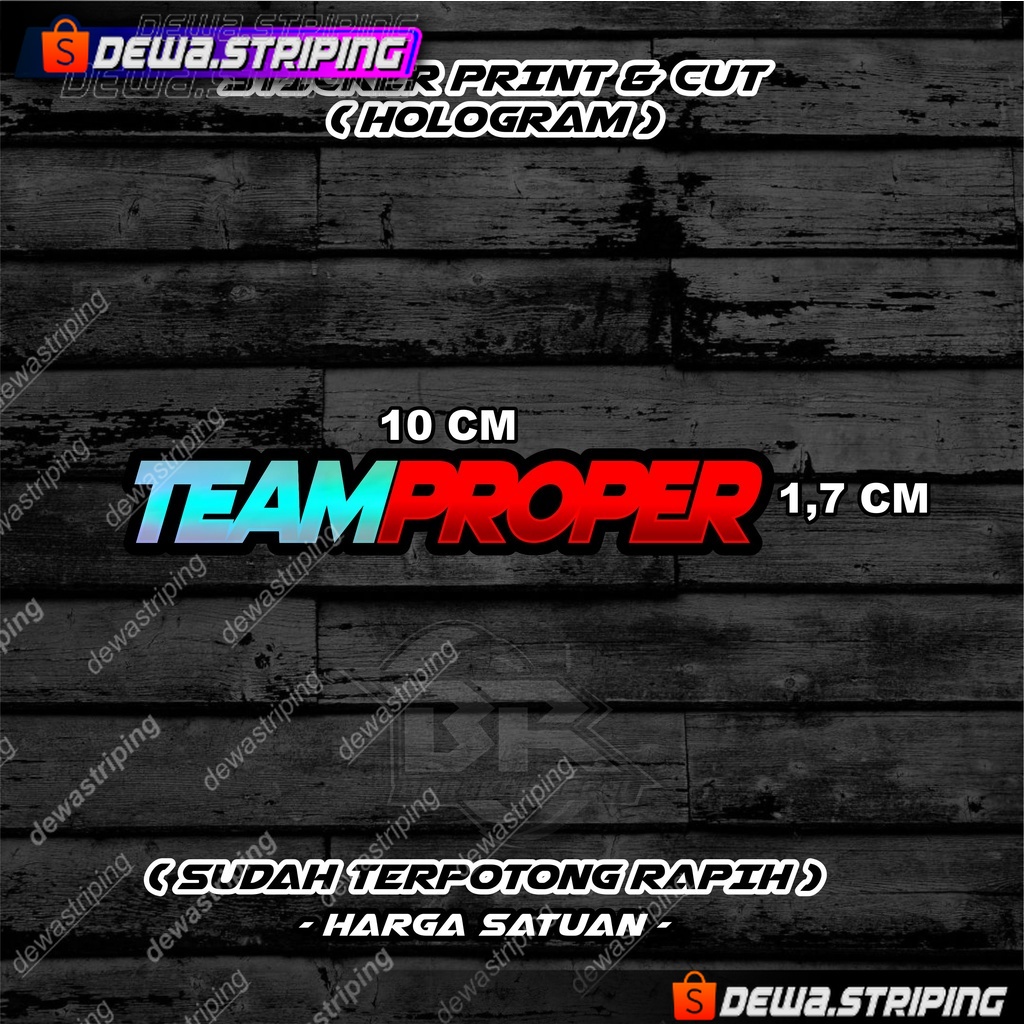 Jual Sticker Print Racing Stiker Hologram stiker motor harga satuan ...