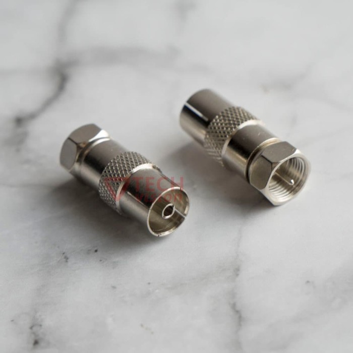 Jual Connector F Male Plug - PAL Female Jack Socket TV Antenna Adapter ...