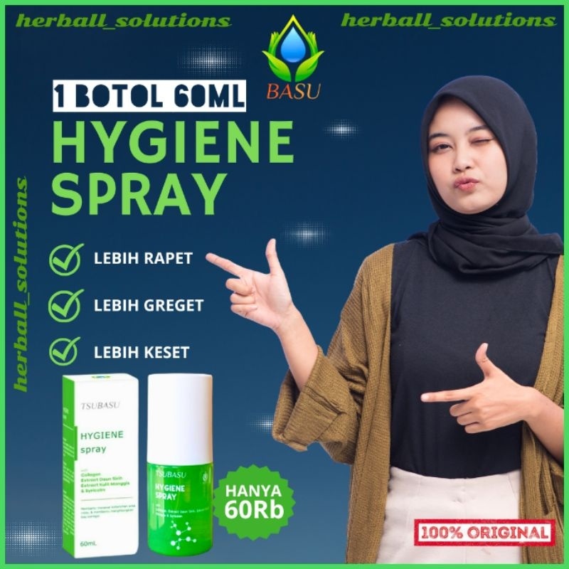Jual TSUBASU HYGIENE SPRAY 1 BOTOL 60 ML ORIGINAL BASU | Shopee Indonesia