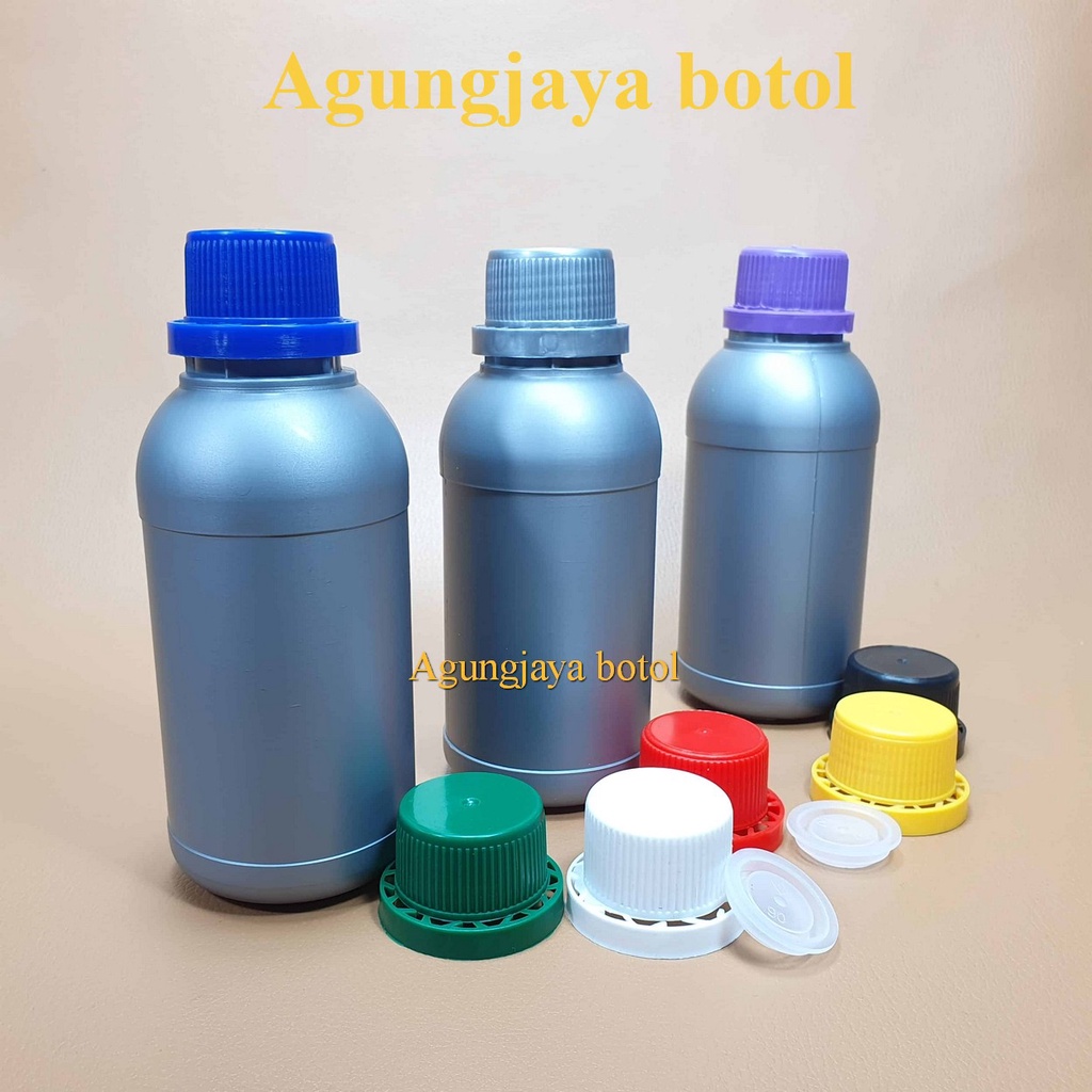 Jual Botol M 250 Ml Silver Dof Hdpe / Botol Hdpe / Botol Pupuk / Botol ...