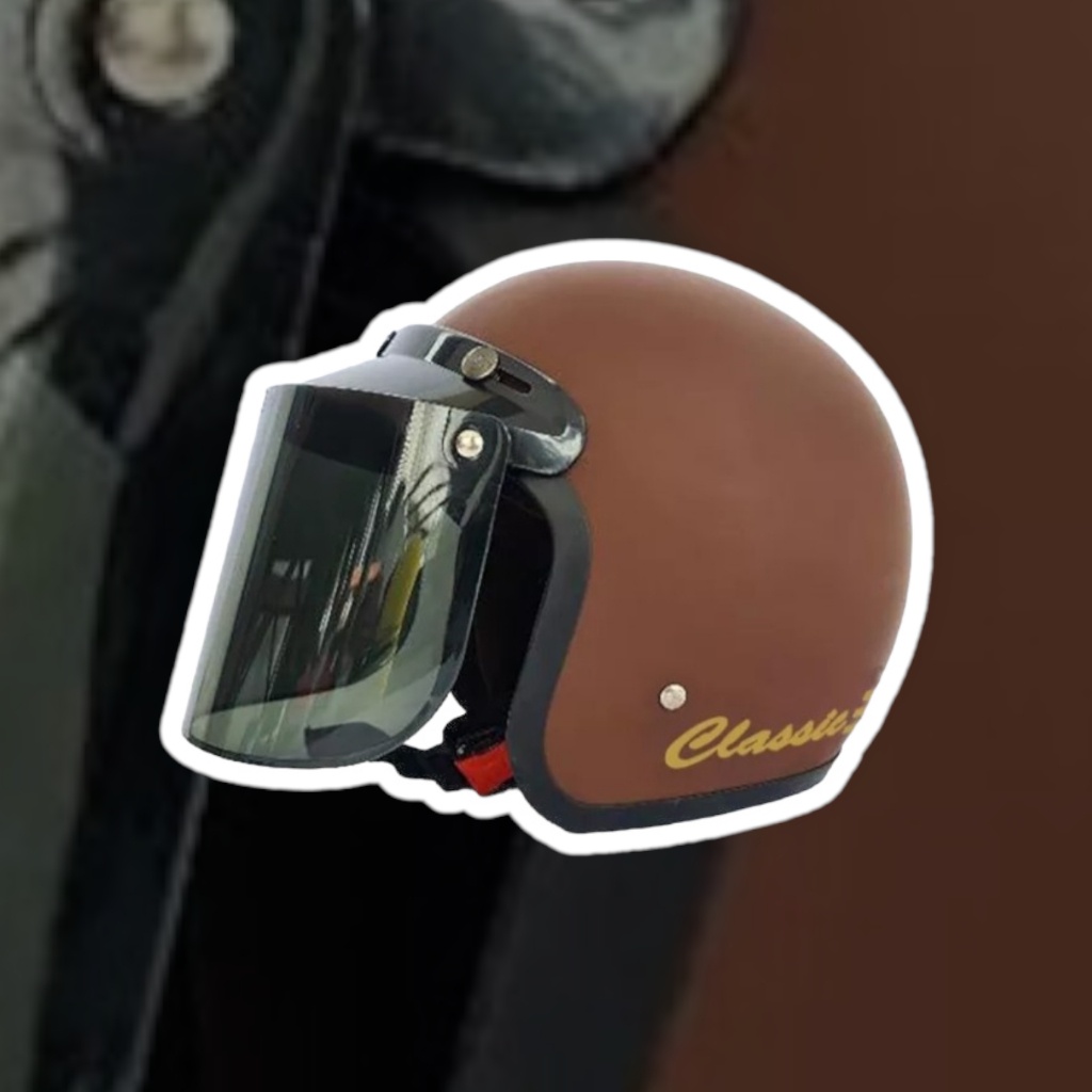 Jual Helm Bogo Coklat Tua Doff Dewasa | Shopee Indonesia