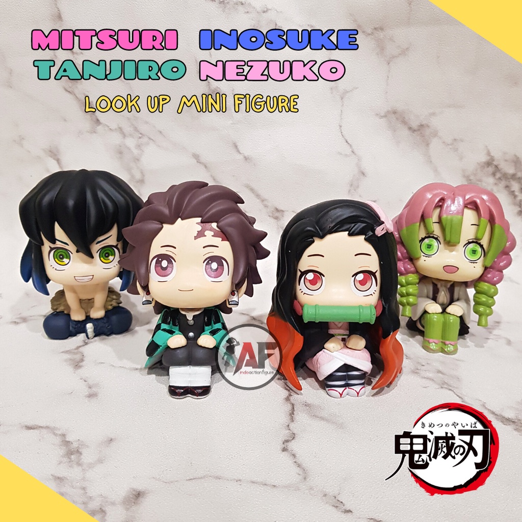 Jual Action Figure Demon Slayer Mini Look Up Kanroji Mitsuri Inosuke ...