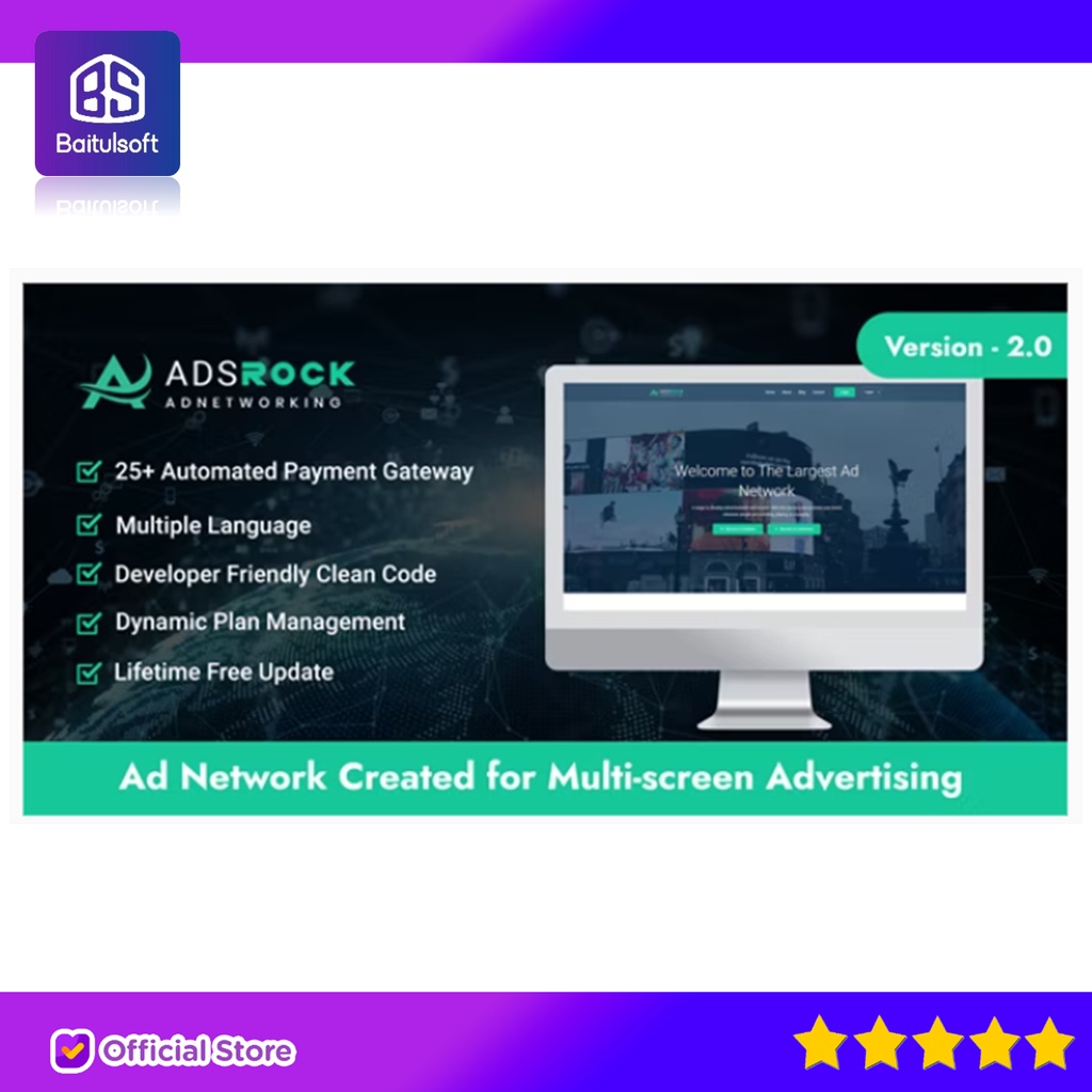 Jual Source Code Aplikasi Adsrock Ads Network And Digital Marketing