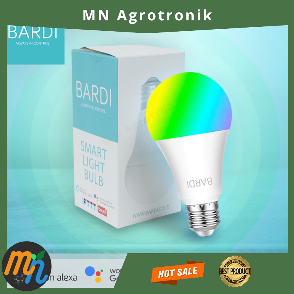 Jual BARDI Smart LED Light Bulb RGBWW 9W Wifi Wireless IoT Home ...