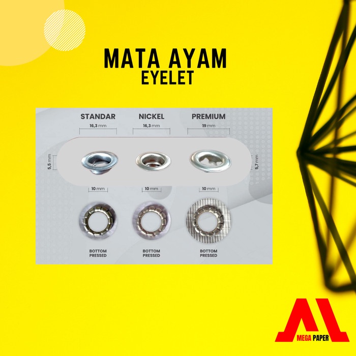 Jual Mata Ayam STANDARD Banner 10 MM | Eyelet | Spanduk | Shopee Indonesia