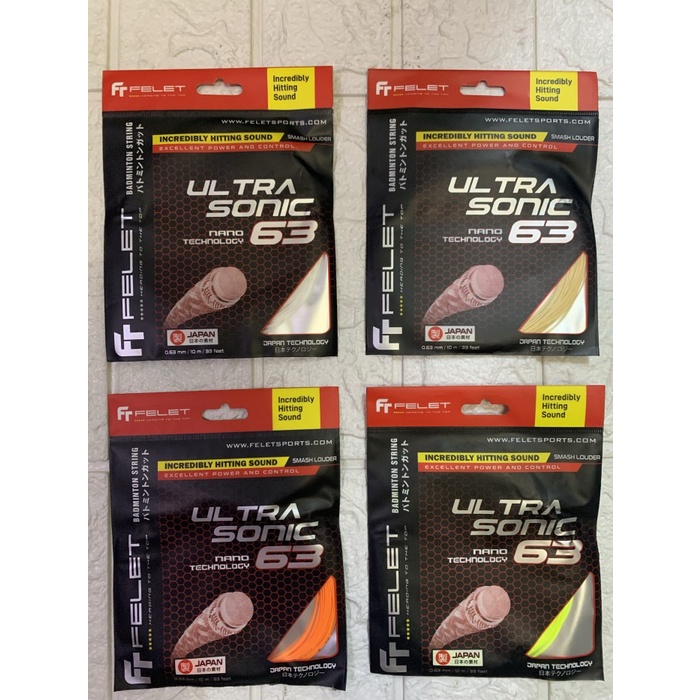 Jual MURAH -Senar Raket Badminton FELET ULTRA SONIC 63/ULTRASONIC 63 ...