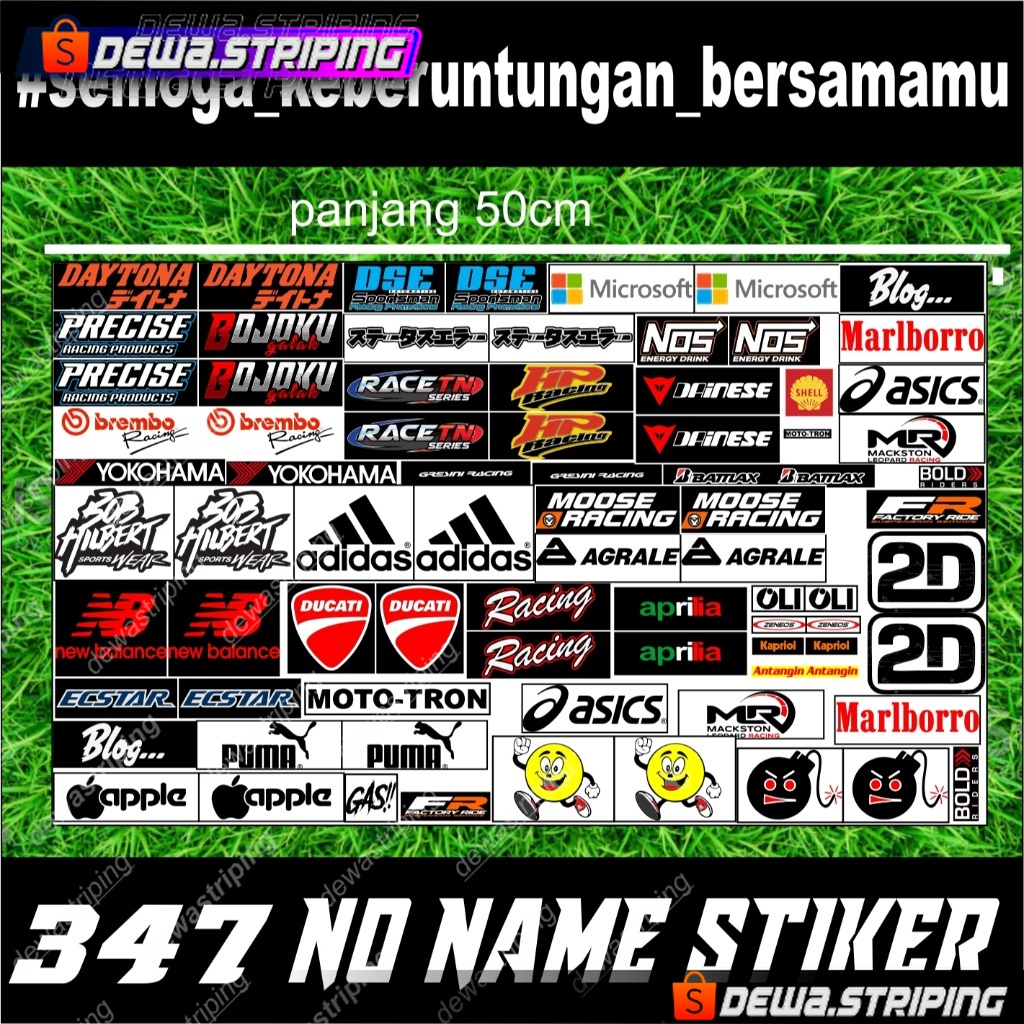 Jual Stiker (347) stiker racing / stiker baru / stiker motor / stiker ...