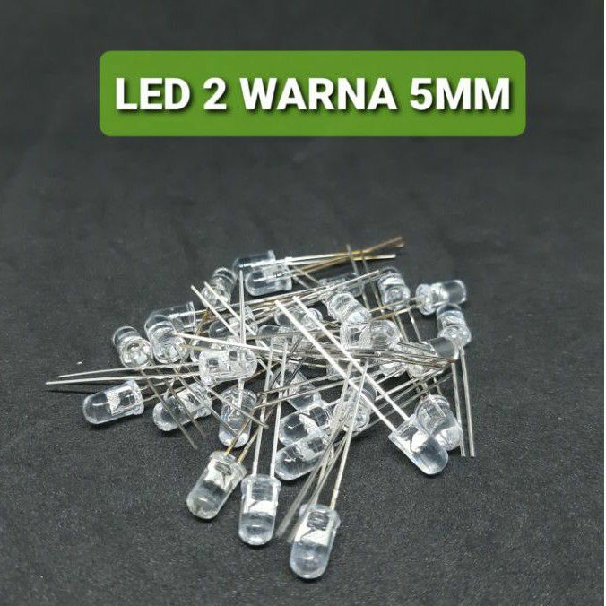 Jual LAMPU LED 2WARNA 5MM KEDIP LED 5MM COLOR ready | Shopee Indonesia