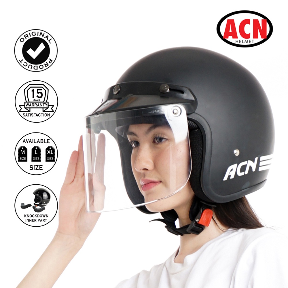 Jual Helm Helem Motor Bogo Pria Wanita Cowok Cewek Dewasa Keren SNI ...