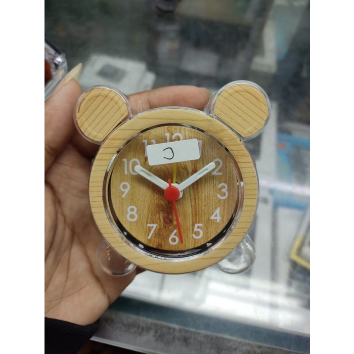 Jual Jam Weker Transparan Mickey Mouse /Jam Meja Beker / Alarm Clock ...