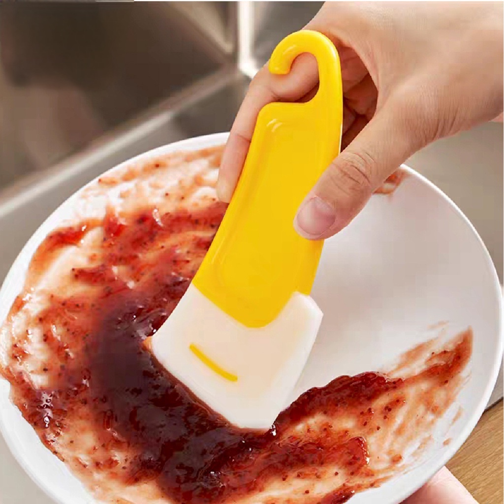 Jual Spatula kuning gantung 16x7cm spatula silikon besar serokan ...