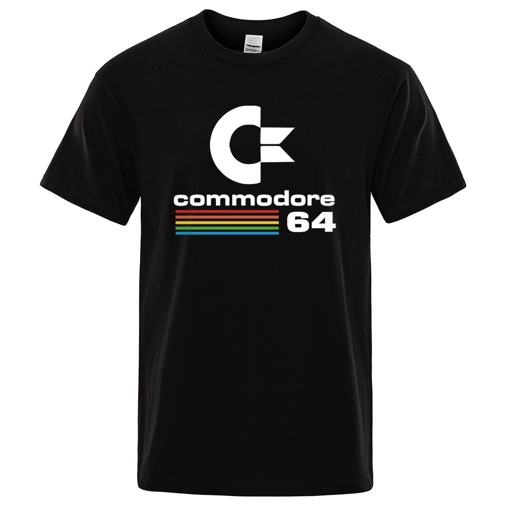 Jual Jemssky Men T-shirts 2023 Summer Commodore 64 Print T Shirt C64 ...