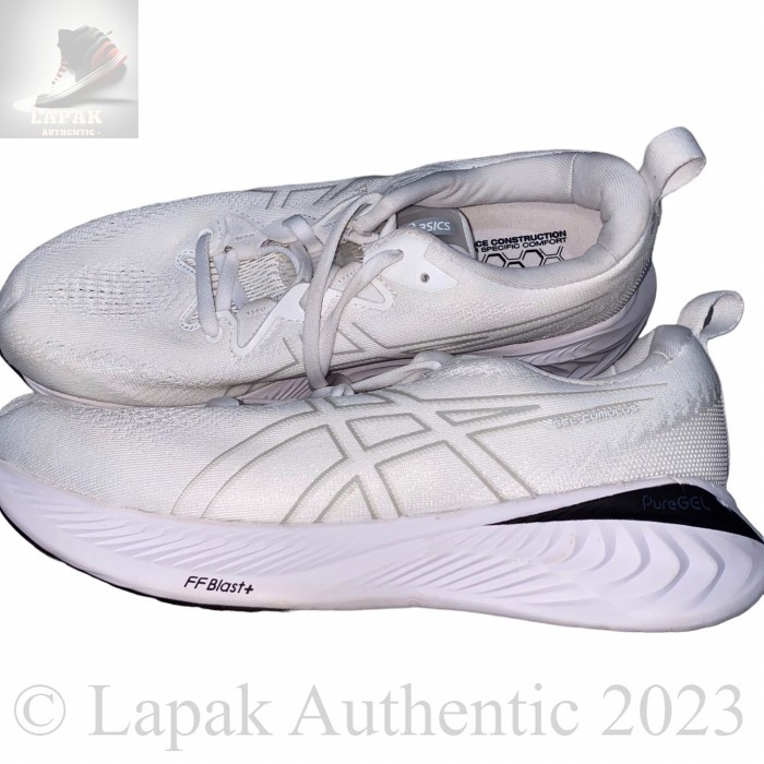 Jual SEPATU RUNNING ASICS GEL CUMULUS 24 MEN FULL WHITE ORIGINAL MADE ...