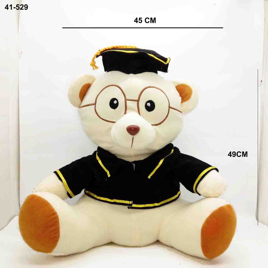 Jual Boneka Bear Toga 19 Inch Sarjana Kacamata Hadiah Kado Graduation ...