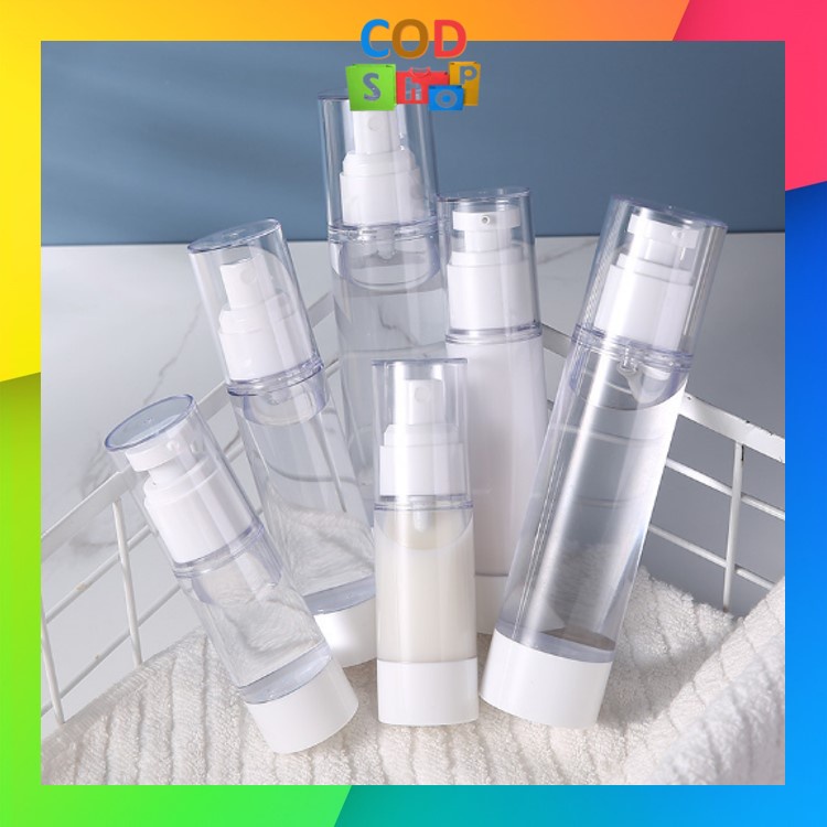 Jual COD - 5936 Botol Airless Pump Spray Lotion 50ml 80ml 100ml / Botol ...