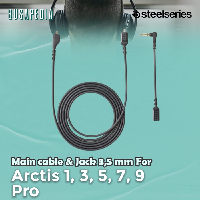 Jual Kabel Steelseries Arctis Micro USB 8-pin to Jack 3.5mm Aux Main ...